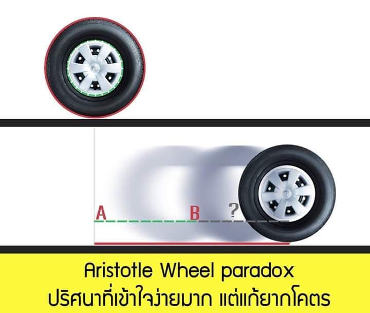 [อาจวรงค์ จันทมาศ] Aristotle Wheel paradox ปริศนาที่เข้าใจง่ายมาก แต่ ...