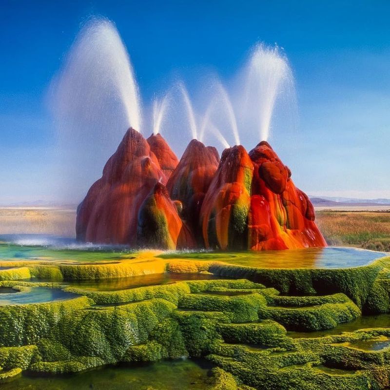 [Around The World] อเมริกา Fly Geyser น้ำพุร้อนหลากสี รูปร่างสวยแปลกตา ...
