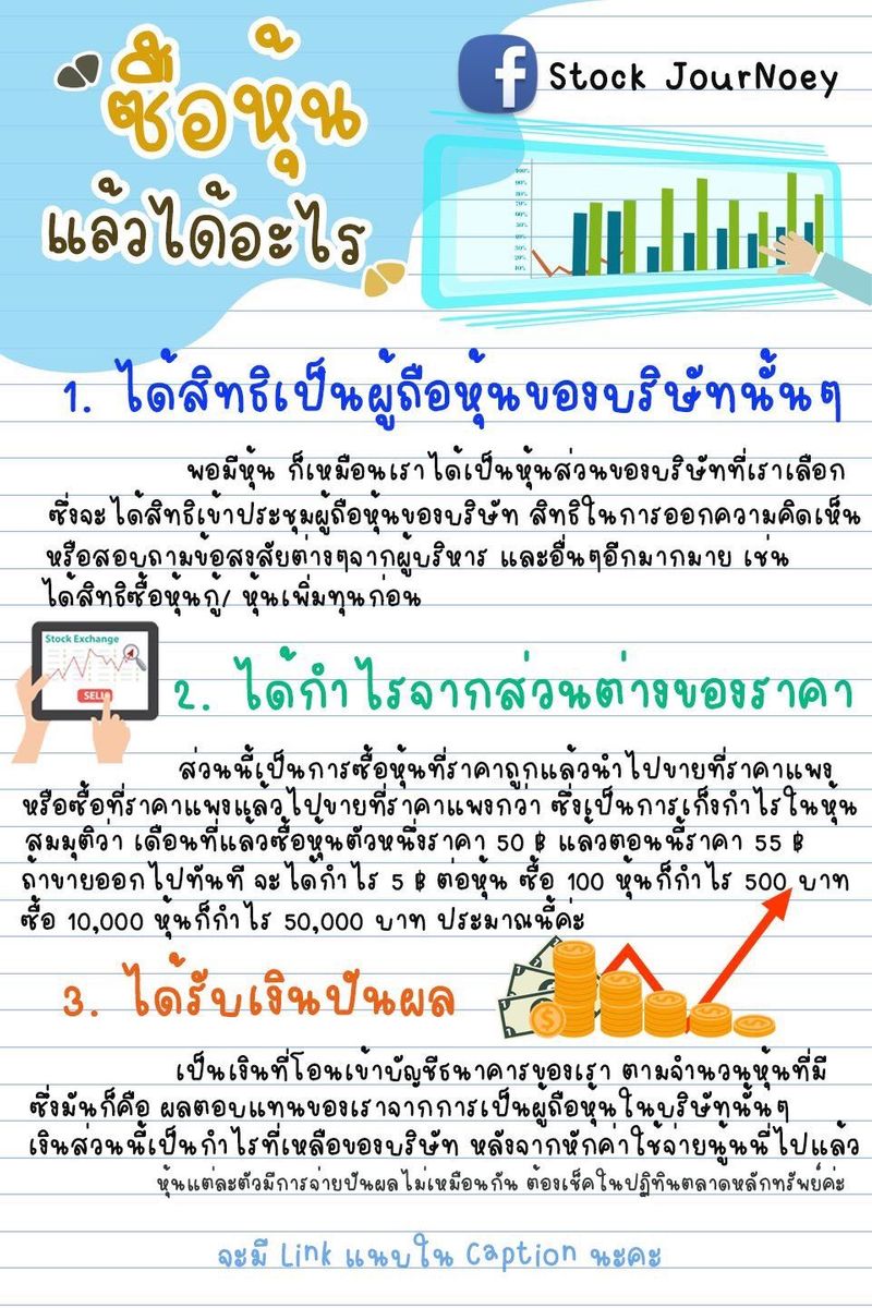 [Stock JourNoey ] เราซื้อหุ้นไปแล้ว เราจะได้อะไร / Stock JourNoey จริงๆ ส่วนนี้เนยอยากให้แล้วแต่ ...