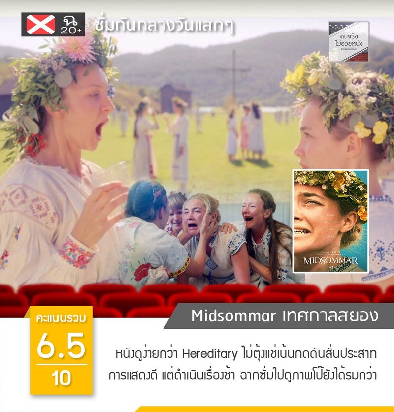 [คนจริงไม่อวยหนัง] -- รีวิวหนัง Midsommar 6.5/10 คะแนน 💀💐🎀🌄 : พิธีสยองซั่มกันกลางวันแสกๆ ️ ...
