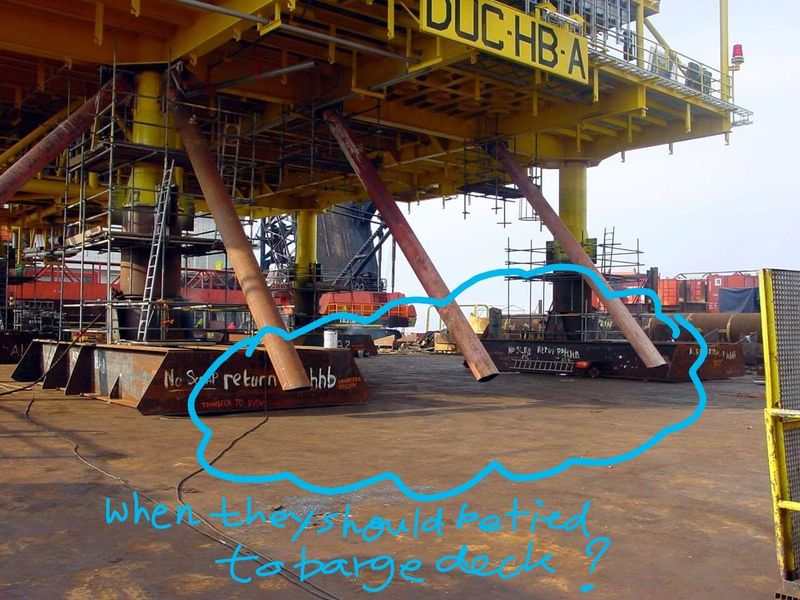 [สัพเพเหระไปกับวิศวกร] When Sea-fastening should be tied to Barge deck ...