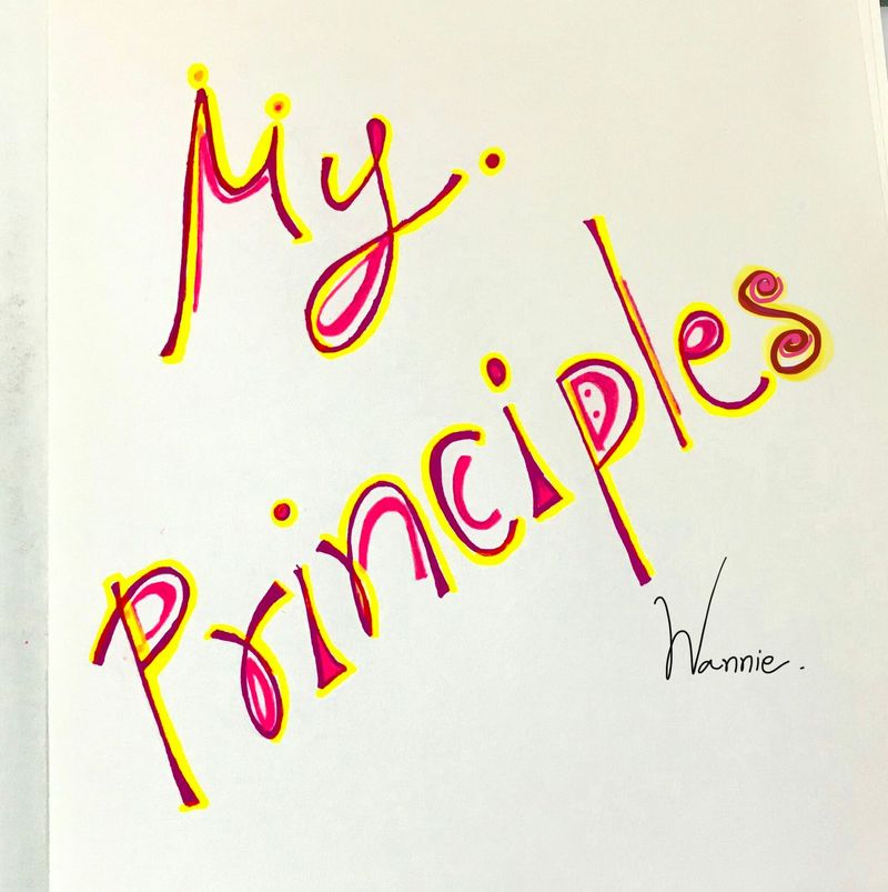 [My Principles] สวัสดีค่ะ คุณผู้อ่านทุกท่าน 😁 นั่งพิมพ์แล้วลบ ๆๆๆๆ อยู่ ...