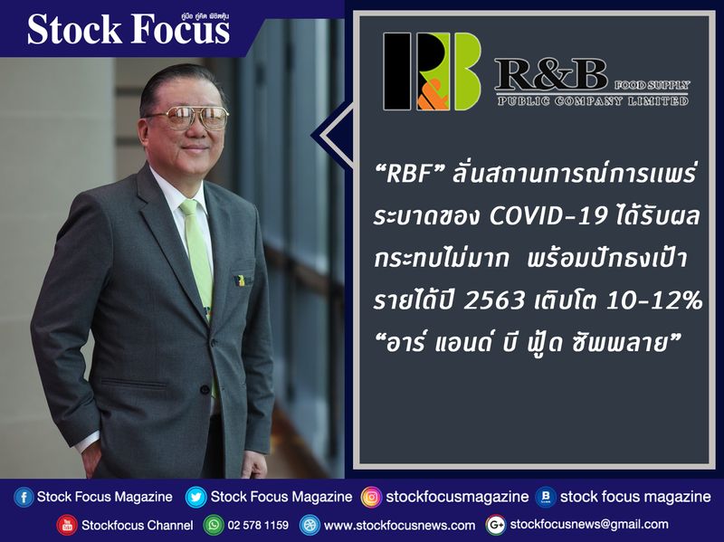 [stock focus magazine] “RBF” ลั่นสถานการณ์การเเพร่ระบาดของ COVID-19 ได้รับผลกระทบไม่มาก พร้อมปัก ...