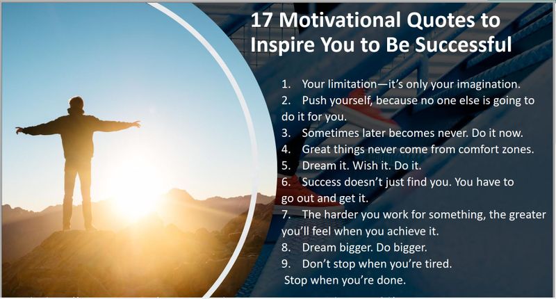 [success] 17 Motivational Quotes to Inspire You to Be Successful 1 ...