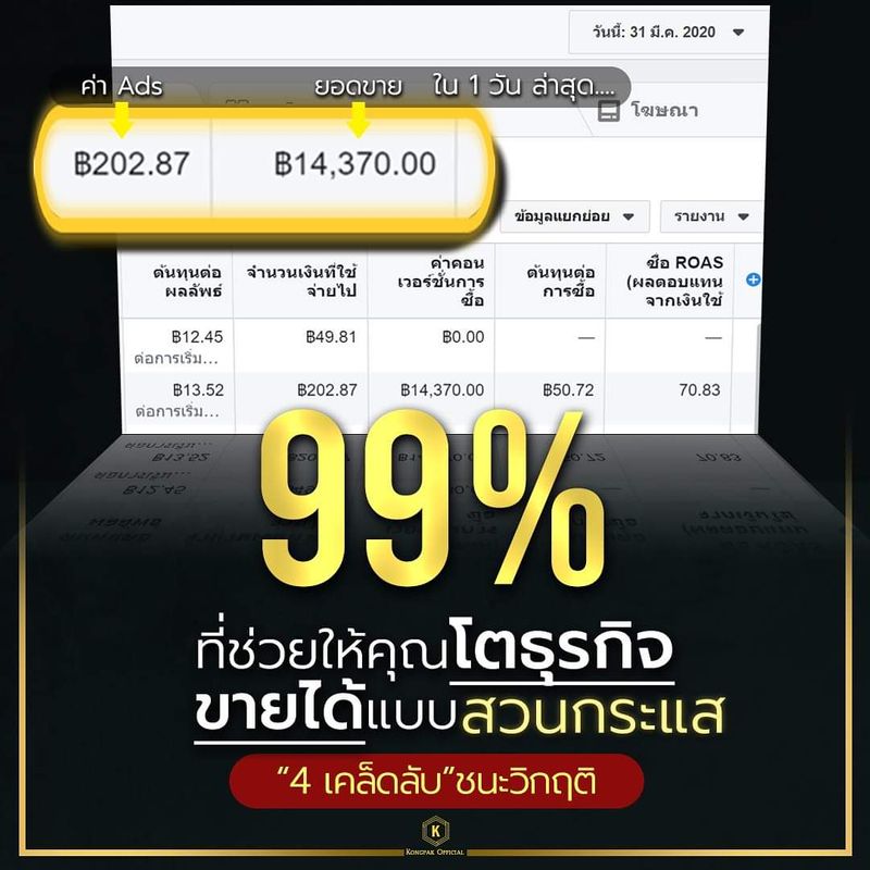 [Kongpak Srisamut] 99% ที่ช่วยให้คุณ “ขายได้” สวนกระแส! ( “4ข้อ” ชนะวิกฤติและ “จะชนะตลอดไป ...