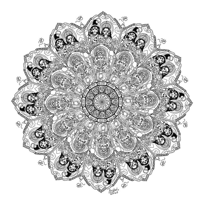 [Authai gallery by Angkul Chainimitwattana ] Mandala Lord Ganesh,Lord ...