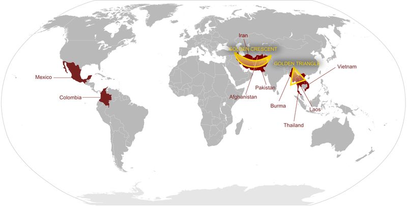 [ประวัติศาสตร์สากล] พระจันทร์เสี้ยวทองคำ แหล่งผลิตยาเสพติดในเอเชียก่อน ...