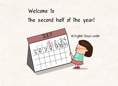 [English Down-under] Welcome to the second half of the year! ยินดี ...