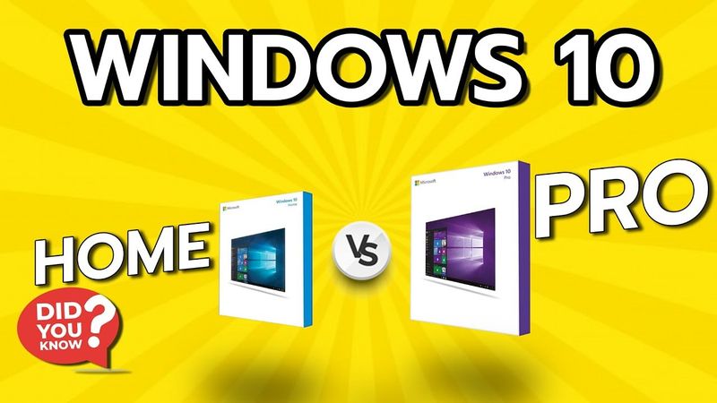 [ข่าวไอทีและคอมพิวเตอร์] Windows 10 Home vs Pro ต่างกันยังไง ...