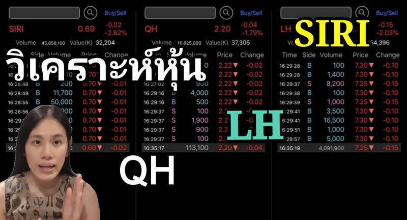 [NanceZa TaLK] หุ้น LH QH SIRI https://youtu.be/UWCdk0S_-eg