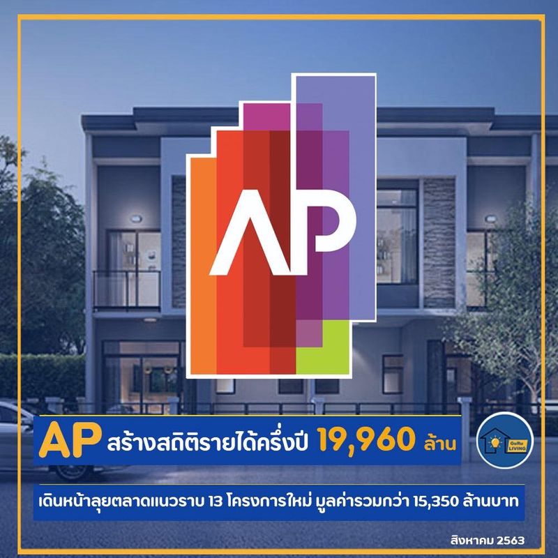 [Guru Living] 🔥AP Thai สร้างสถิติรายได้ครึ่งปี 2563 รวม 19,960 ล้าน สูงสุดเป็นประวัติการณ์ พร้อม ...