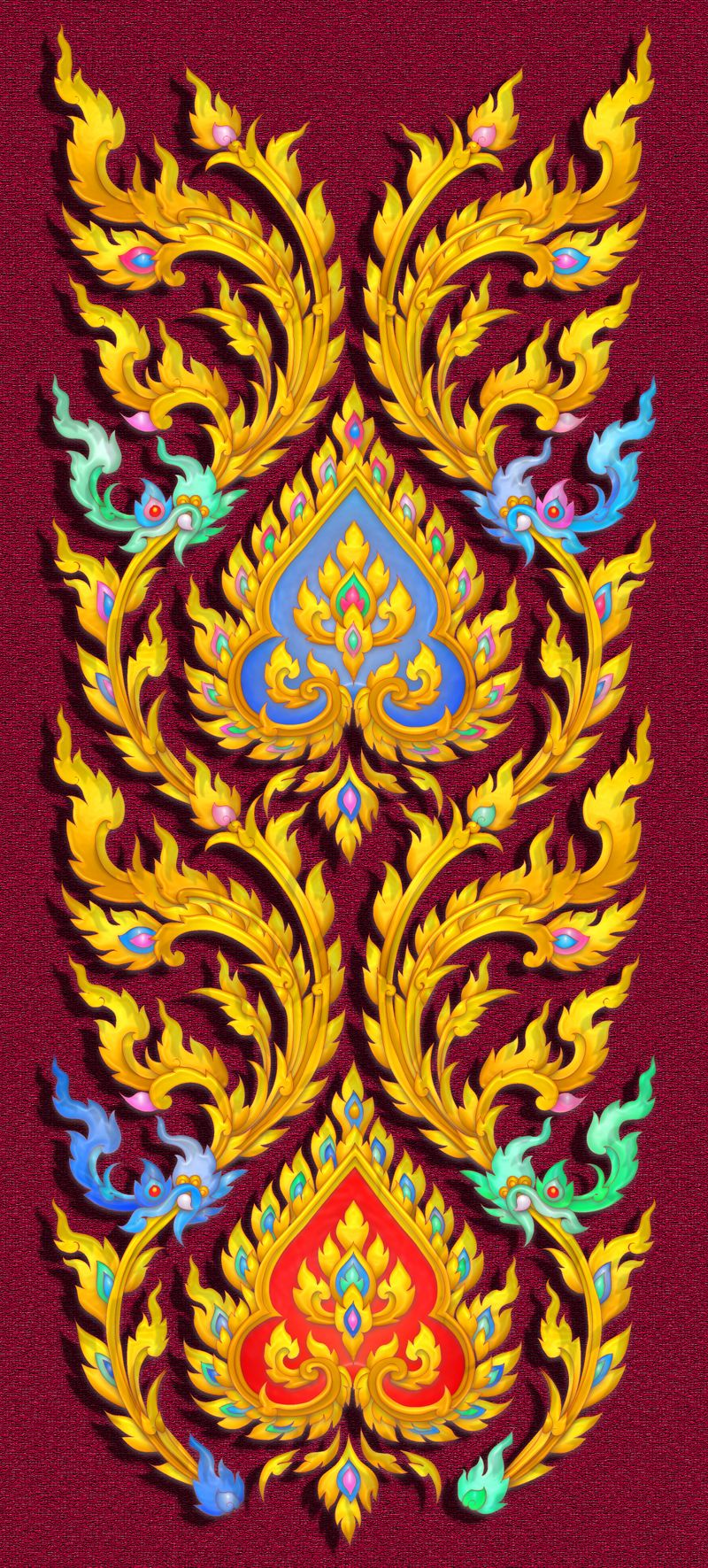 [ลายไทยเพื่อการอนุรักษ์] 🌻🌺🌼 ลายจากวัดปากน้ำ ภาษีเจริญครับ 🌼🌺🌻 https ...