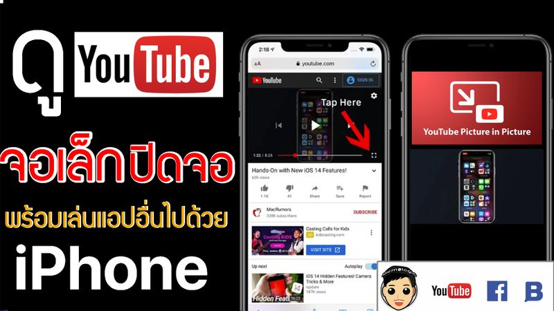 [Memologic] วิธีดู Youtube จอเล็ก ซ่อนจอ ปิดจอ เล่นแอพอื่นไปด้วยบน iPhone ไม่ต้องสมัคร Youtube ...