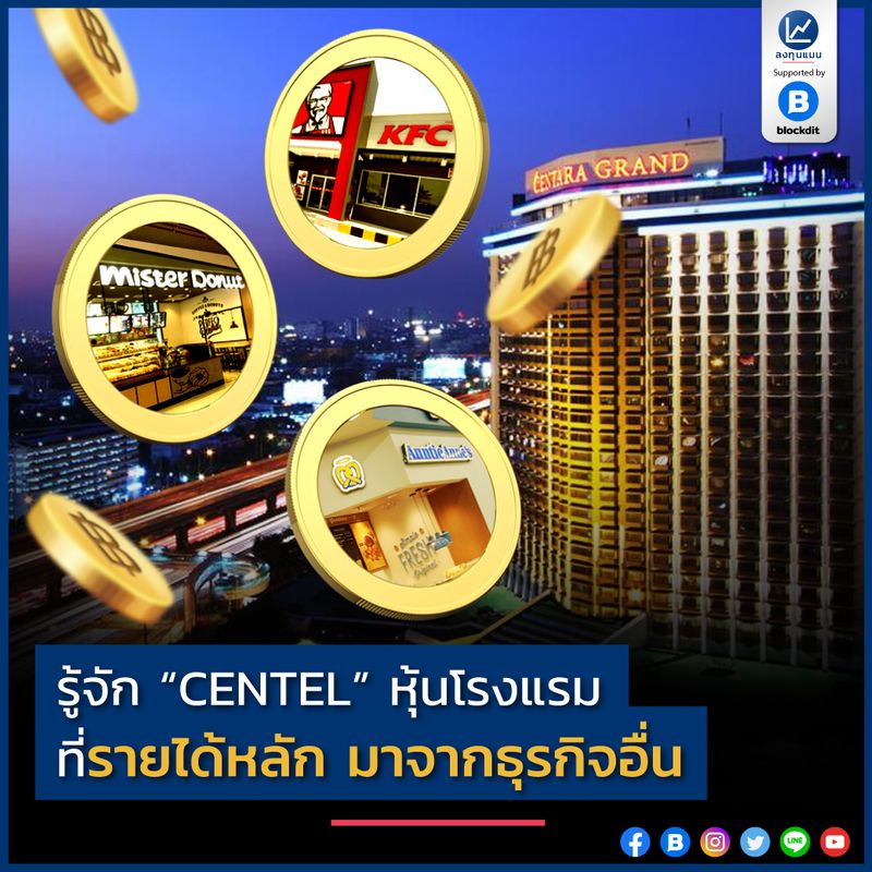 [คลินิกการลงทุน] รู้จัก “CENTEL” หุ้นโรงแรม ที่รายได้หลัก มาจากธุรกิจอื่น 🏨