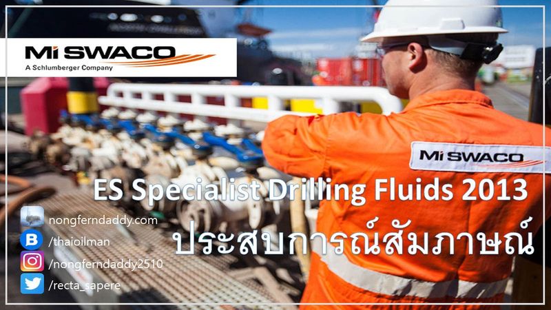 [ขุดเจาะ สำรวจและผลิตปิโตรเลียม onshore offshore] ES Specialist ...