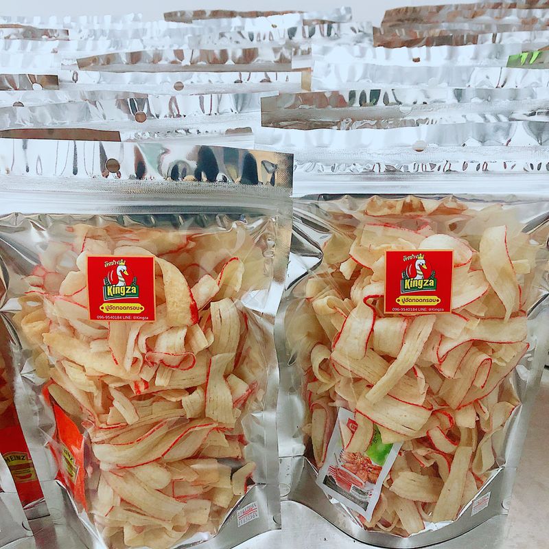 [KINGZA ] คิงซ่า ปูอัดทอด อบ แห้งกรอบ🦀 ⚡️มี 7 รสชาติ 🌶 รส ซอสพริก ขายดี 🍅 รส มะเขือเทศ แนะนำ 🍗 ...