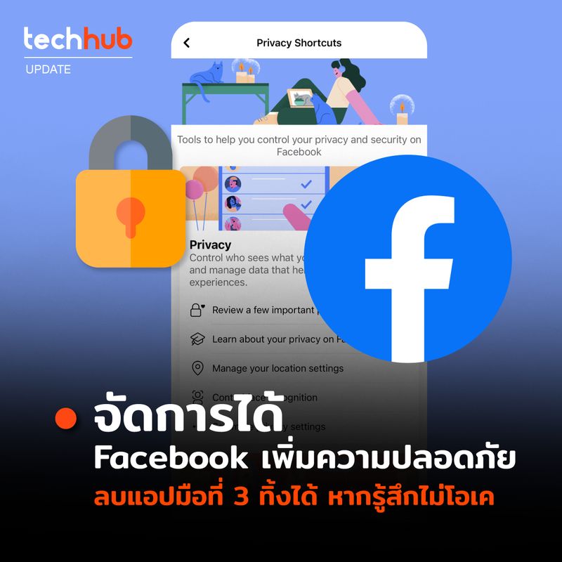 [Techhub] Facebook ย้ำนโยบายด้านความปลอดภัย สร้างความสบายใจให้กับผู้ใช้งาน หลังปรับการออกแบบตั้ง ...