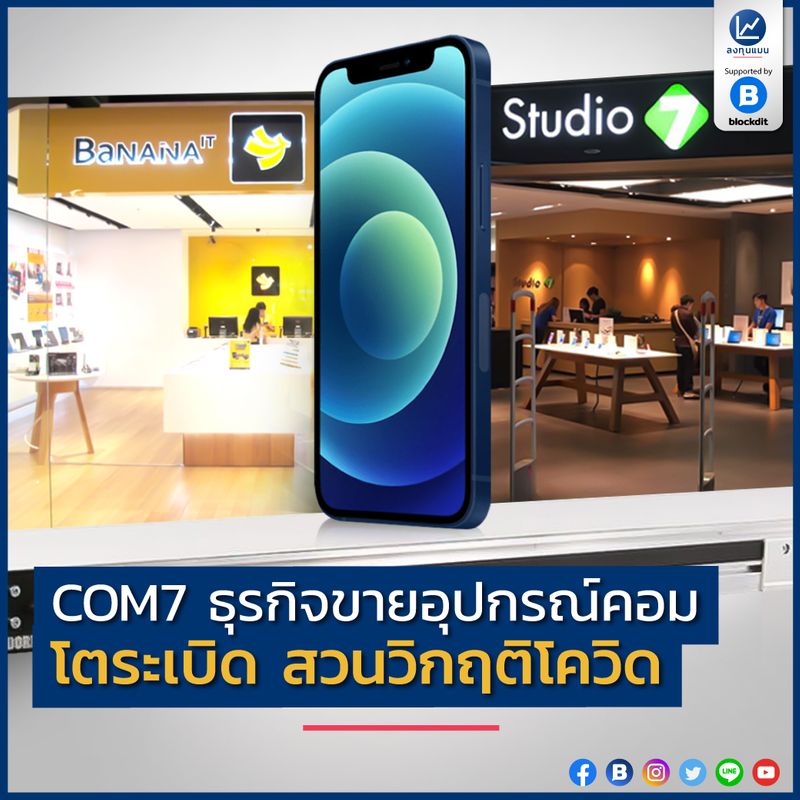 [ลงทุนแมน] [UPDATE] COM7 ธุรกิจขายอุปกรณ์คอม โตระเบิด สวนวิกฤติโควิด ...