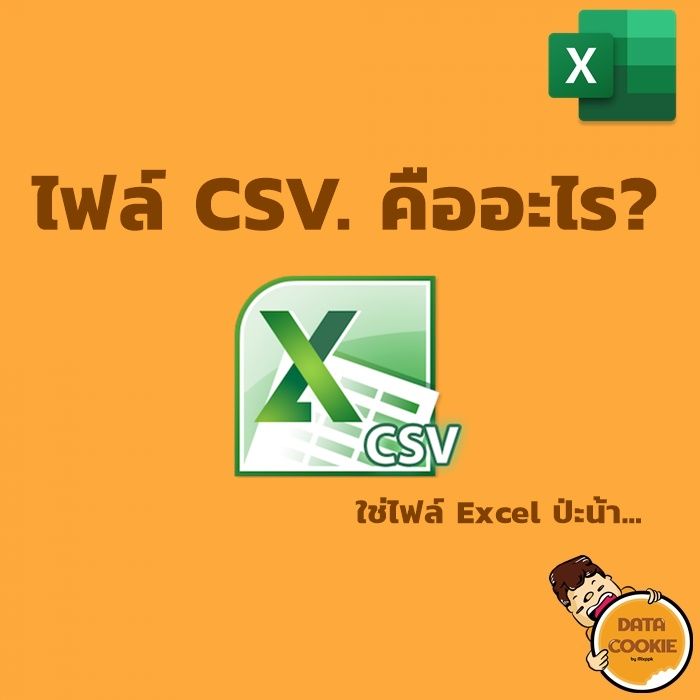 [Datacookie] ไฟล์CSVคืออะไร? ใช่ไฟล์ Excel ป่ะน้า...🤔 เชื่อว่าทุกท่าน ...
