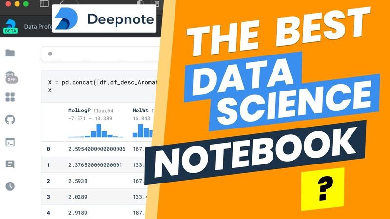 [Data Professor] Could this be the Best Data Science Notebook? (Deepnote) In this video, I will ...