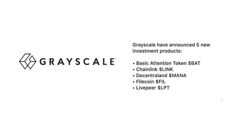 [FX standard] BREAKING NEWS Grayscale ประกาศเพิ่มการลงทุนอีก 5 เหรียญ ...