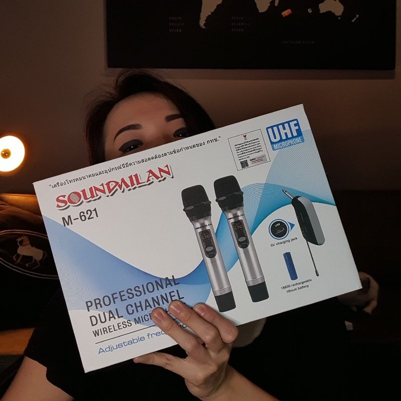 [Maeban Condo] วันนี้มีอะไรมาส่ง EP 163: ไมโครโฟนไร้สาย รุ่น M-621 UHF 1,356฿ https://shp.ee ...
