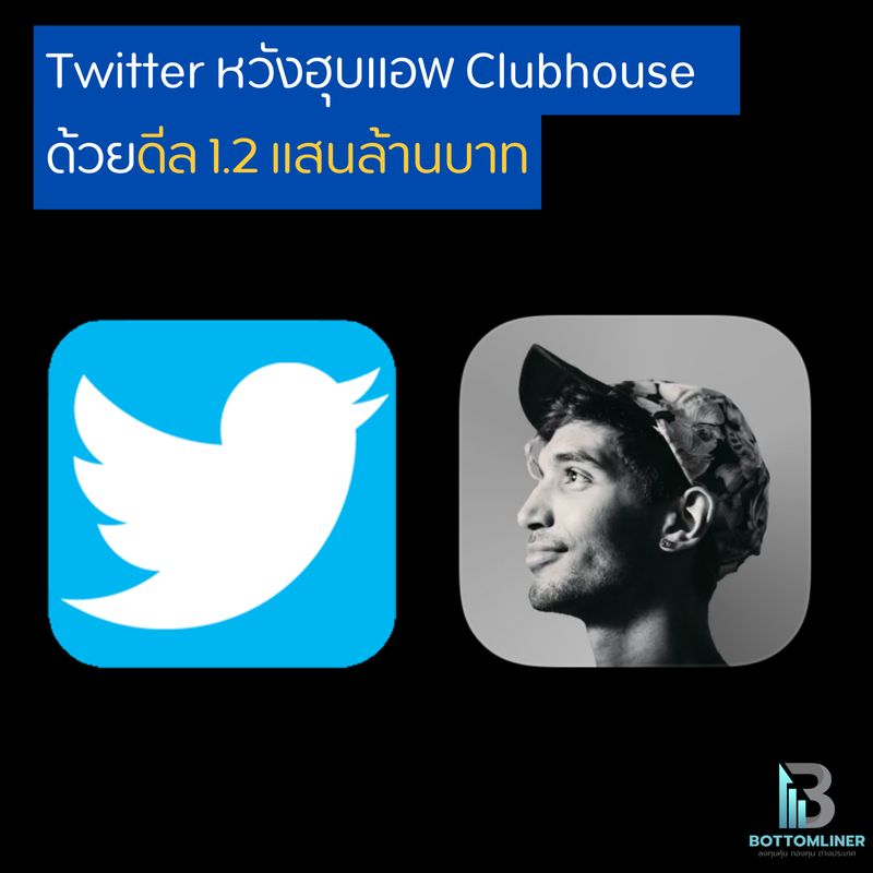 [สรุปหุ้น กองทุน ต่างประเทศ - BottomLiners] Twitter หวังฮุบแอพ Clubhouse ด้วยดีล 1.2 แสนล้านบาท ...