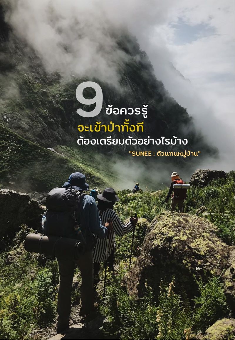 [ตัวแทนหมู่บ้าน: SUNEE] 9 ข้อควรรู้ เข้าป่าทั้งที ต้องเตรียมตัวอย่างไร ...