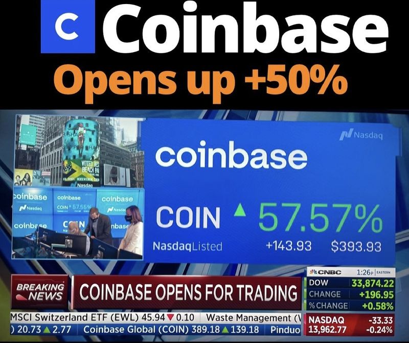 [FX standard] 🔷️ Coinbase กระดานเทรด Crypto อันดับ1 ของ สหรัฐอเมริกา เข้าตลาดหุ้น Nasdaq วันแรก ...