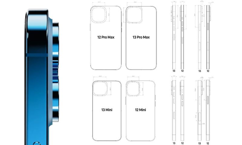 [AppleForward] หลุด! ภาพเรนเดอร์ iPhone 13 Pro Max และ mini เผยขนาดของ ...
