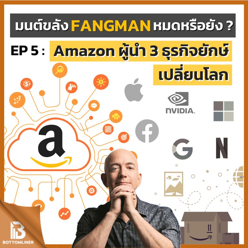 [สรุปหุ้น กองทุน ต่างประเทศ - BottomLiners] มนต์ขลัง FANGMAN หมดแล้วจริงหรือ? EP 5 : Amazon ...