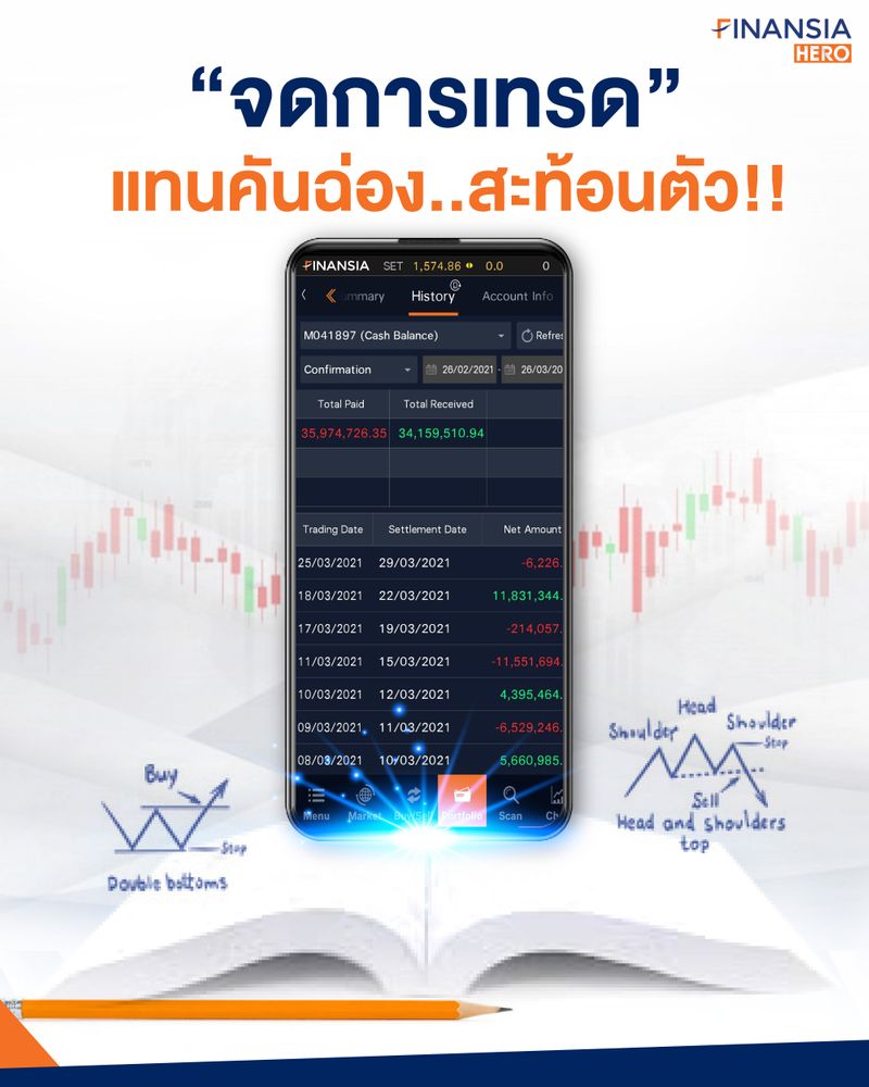 [Finansia HERO] สิ่งที่มือใหม่ต้องเริ่มต้นพร้อมๆ ไปกับการฝึกเทรดในสนามจริง นั่นก็คือการจดใส่สมุด ...