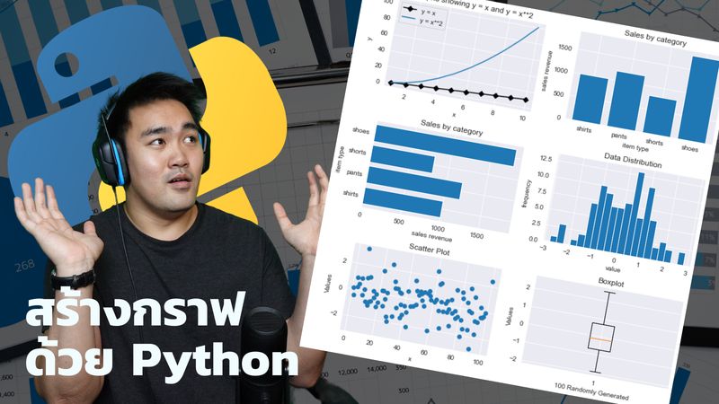 [Ultimate Python - เรียน Python จาก 0] สร้างกราฟด้วย Python Matplotlib ...