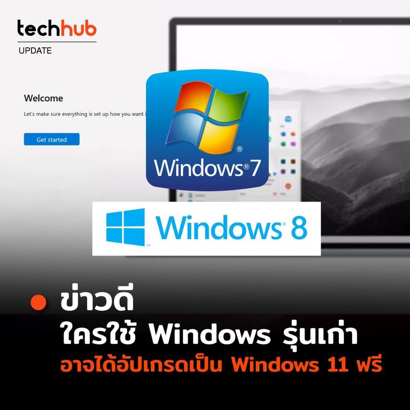 [Techhub] ข่าวดี ใครใช้ Windows รุ่นเก่า อาจได้อัปเกรดเป็น Windows 11 ฟรี ในขณะที่ Microsoft ...