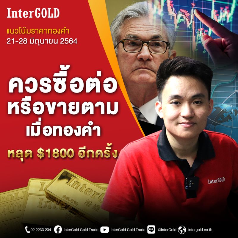 [InterGOLD Gold Trade] แนวโน้มราคาทองคำประจำวันที่ 21-28มิถุนายน 2564 | ควรซื้อต่อหรือขายตาม ...