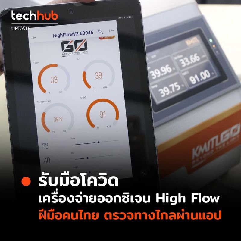 [Techhub] รับมือโควิด เครื่องจ่ายออกซิเจน High Flow ฝีมือคนไทย ตรวจทางไกลผ่านแอป เครื่องจ่าย ...