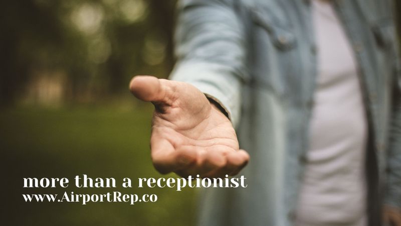 [Airport REP ให้บริการพนักงานต้อนรับลูกค้าในสนามบิน] พนักงานต้อนรับที่ ...
