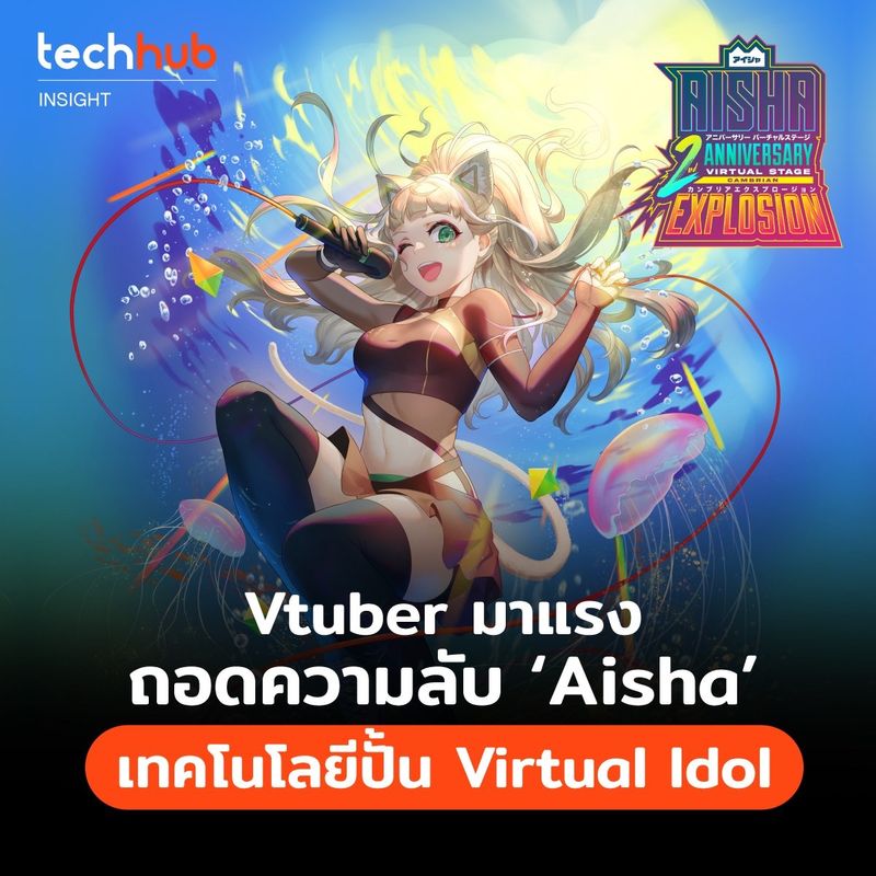 [Techhub] Vtuber มาแรง ถอดความลับ ‘Aisha’ เทคโนโลยีปั้น Virtual Idol VTuber ไอดอล Live2D เสมือน ...