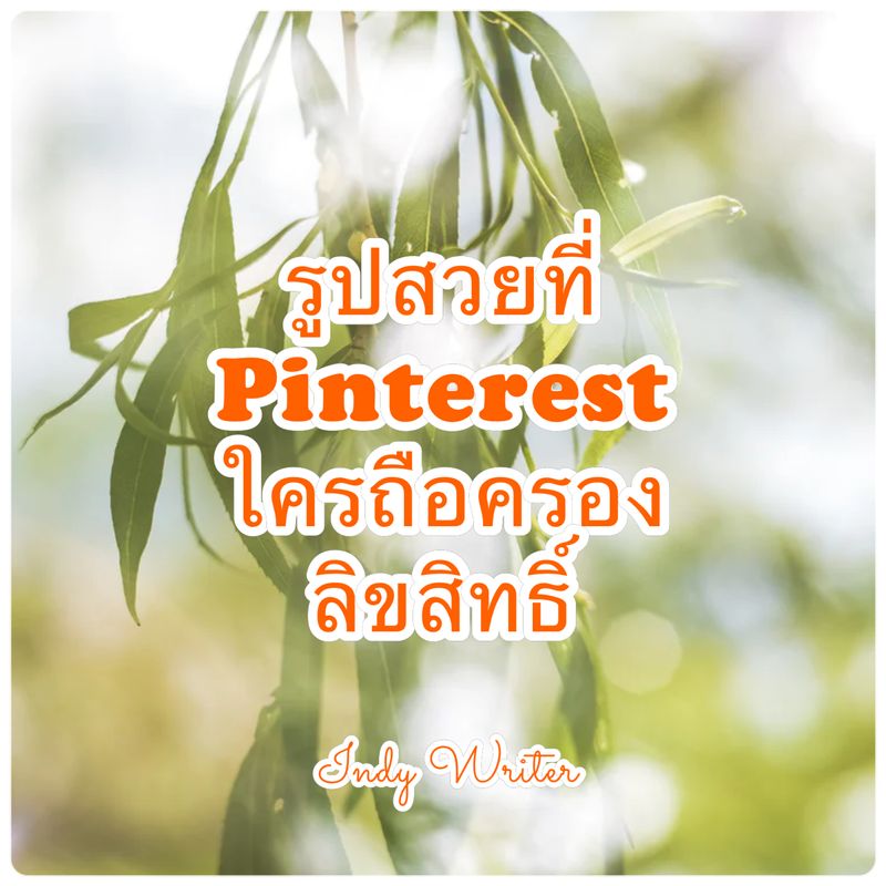 [Indy Writer นักเขียนอินดี้ ] รูปภาพสวย ๆ ที่ Pinterest ใครถือครอง ...