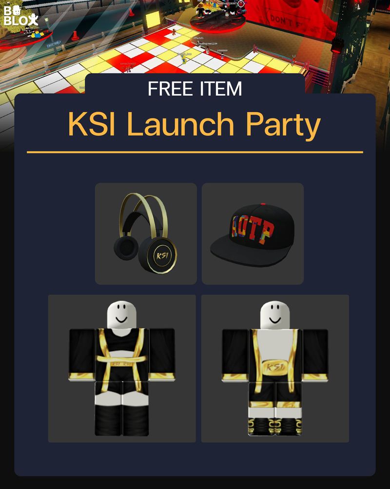 [BOBLOX] ของฟรีจากคอนเสิร์ต KSI ใน KSI Launch Party !!! . ของที่กดรับ ...
