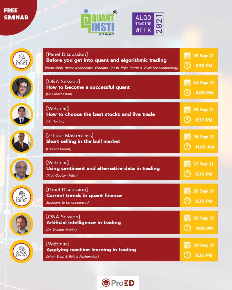 [ProED.sg] Good News! ProED as an official partner of QuantInsti in ...