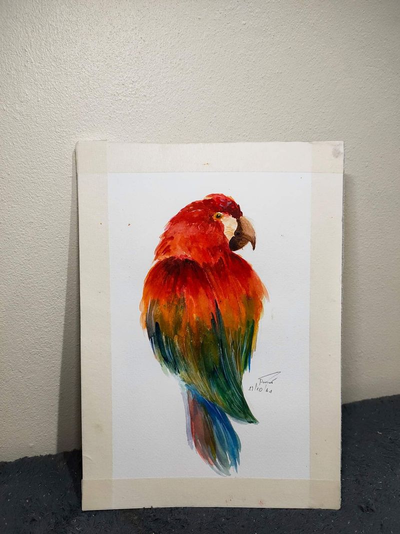 [Drawing with kak] สีน้ำหลังจากไม่ได้วาดมานาน