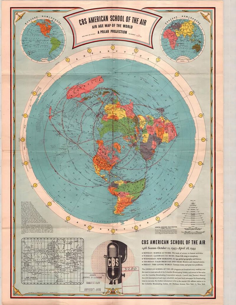 [Flat Earth Thailand - โลกแบน] แผนที่โลกแบนก็คือแผนที่โลกแบบ Azimuthal ...