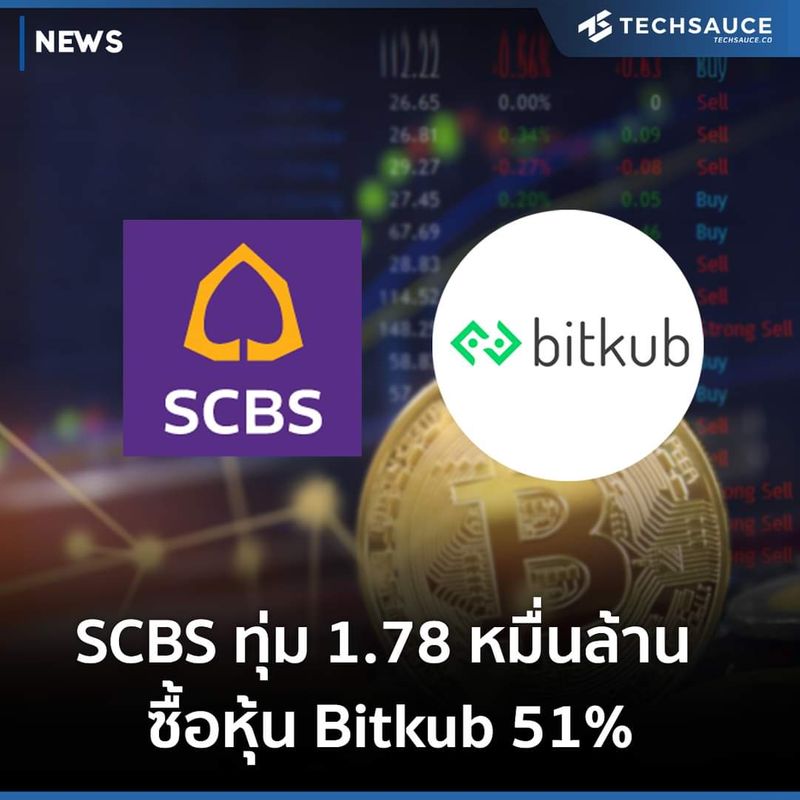 [Techsauce] บอร์ด SCB อนุมัติ SCBS ทุ่ม 1.78 หมื่นล้าน ซื้อหุ้น Bitkub 51% กลุ่ม SCB X ประกาศ ...