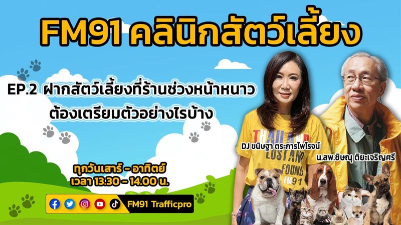 [FM91 Trafficpro] ฝากสัตว์เลี้ยงที่ร้านหน้าหนาวเตรียมตัวอย่างไรบ้าง EP.2 : FM91 คลินิกสัตว์ ...