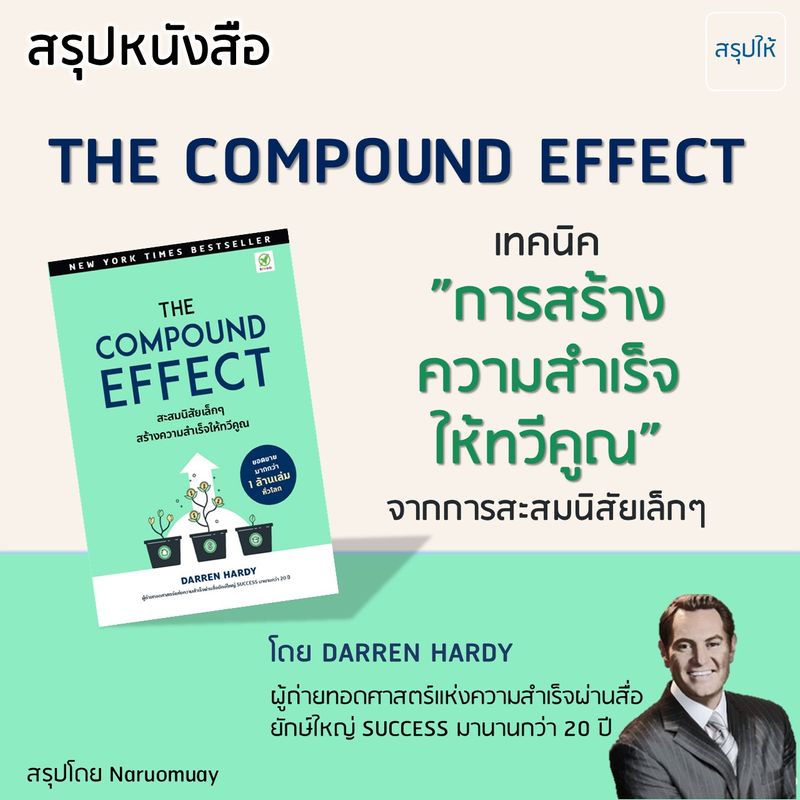 [สรุปให้] สรุปหนังสือ "THE COMPOUND EFFECT" เทคนิคสะสมนิสัยเล็กๆ สร้าง ...