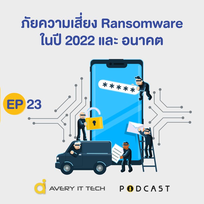 [Avery IT Tech] Podcast EP23 : ภัยความเสี่ยง Ransomware ในปี 2022 เเละต่อๆไป ต้องบอกก่อนค่ะว่า ...