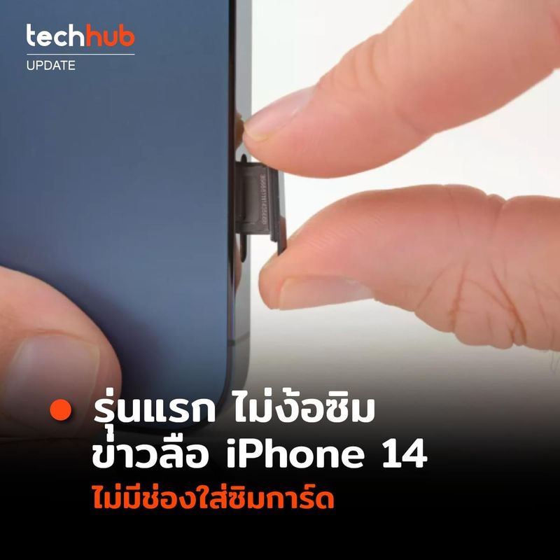 [Techhub] iPhone เครื่องแรกที่ไม่มีช่องใส่ซิมการ์ด เดิมทีคาดว่าจะเป็นรุ่น iPhone 15 Pro ที่คาด ...