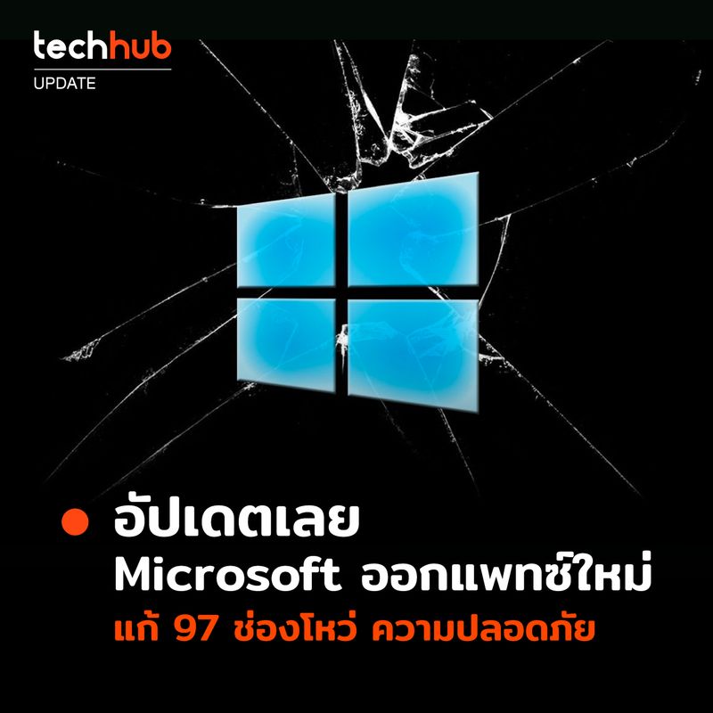 [Techhub] Microsoft ปล่อยแพทซ์อัปเดต 'Patch Tuesday' ครั้งแรกในเดือนมกราคม 2022 เพราะพบช่องโหว่ ...