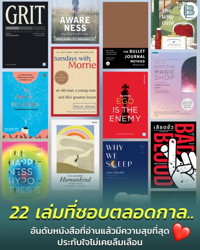 [THE BRIEFBOOK] #22 อันดับหนังสือที่ชอบตลอดกาล …เห็นหลายเพจเล่นกันสนุกเลย ขอเล่นบ้างสิ ฮ่าๆ ขอ ...
